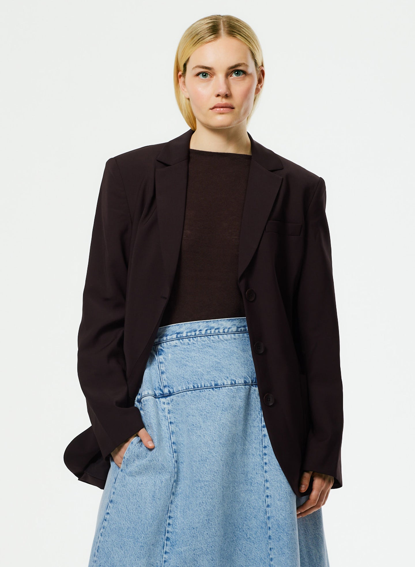 Skinlike Mercerized Wool Soft Sheer Pullover – Tibi Official