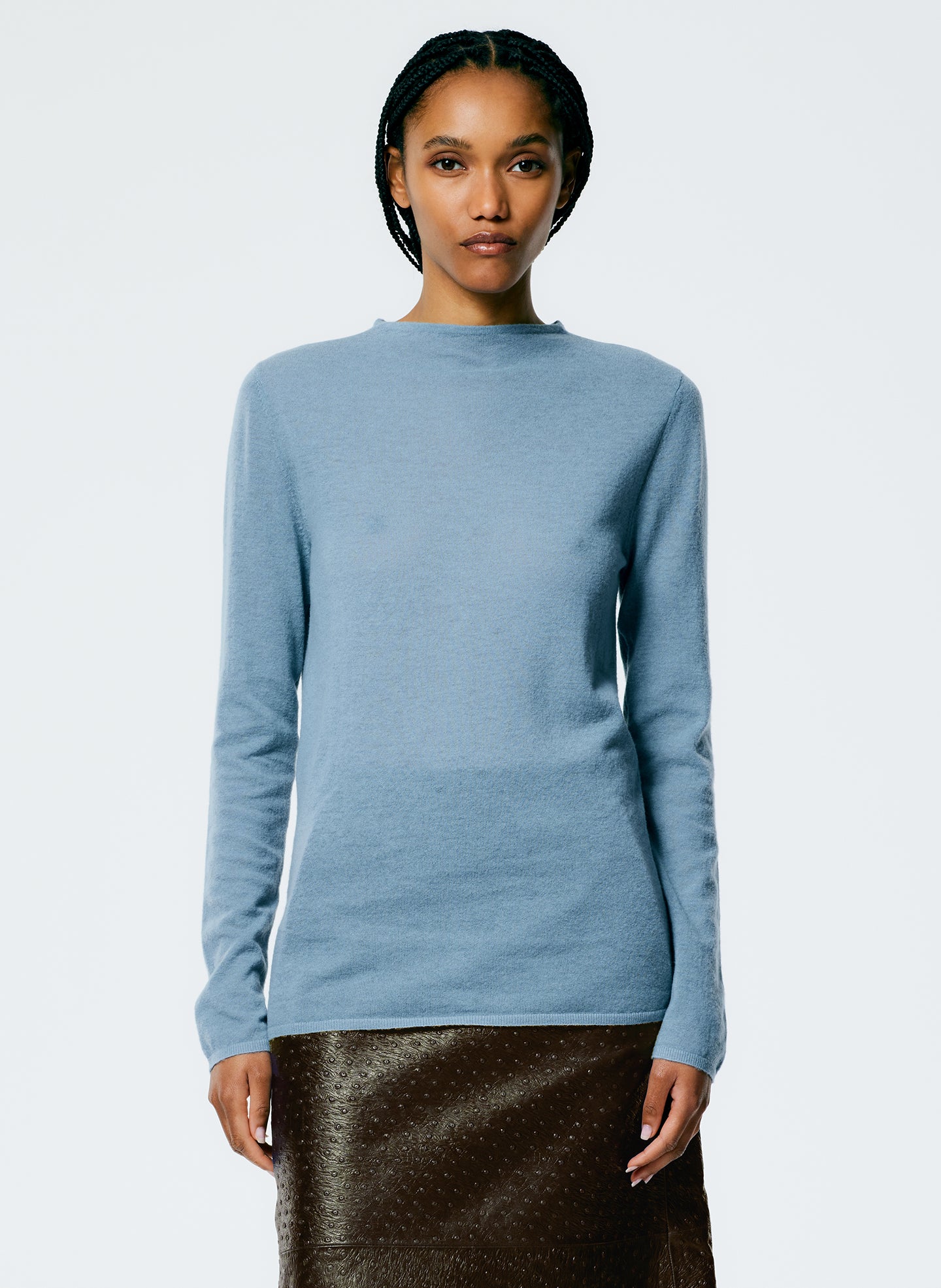 Skinlike Mercerized Wool Soft Sheer Pullover – Tibi Official