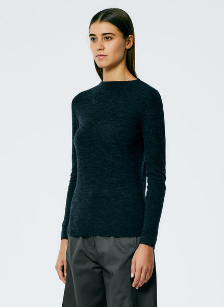 Skinlike Mercerized Wool Soft Sheer Pullover – Tibi Official