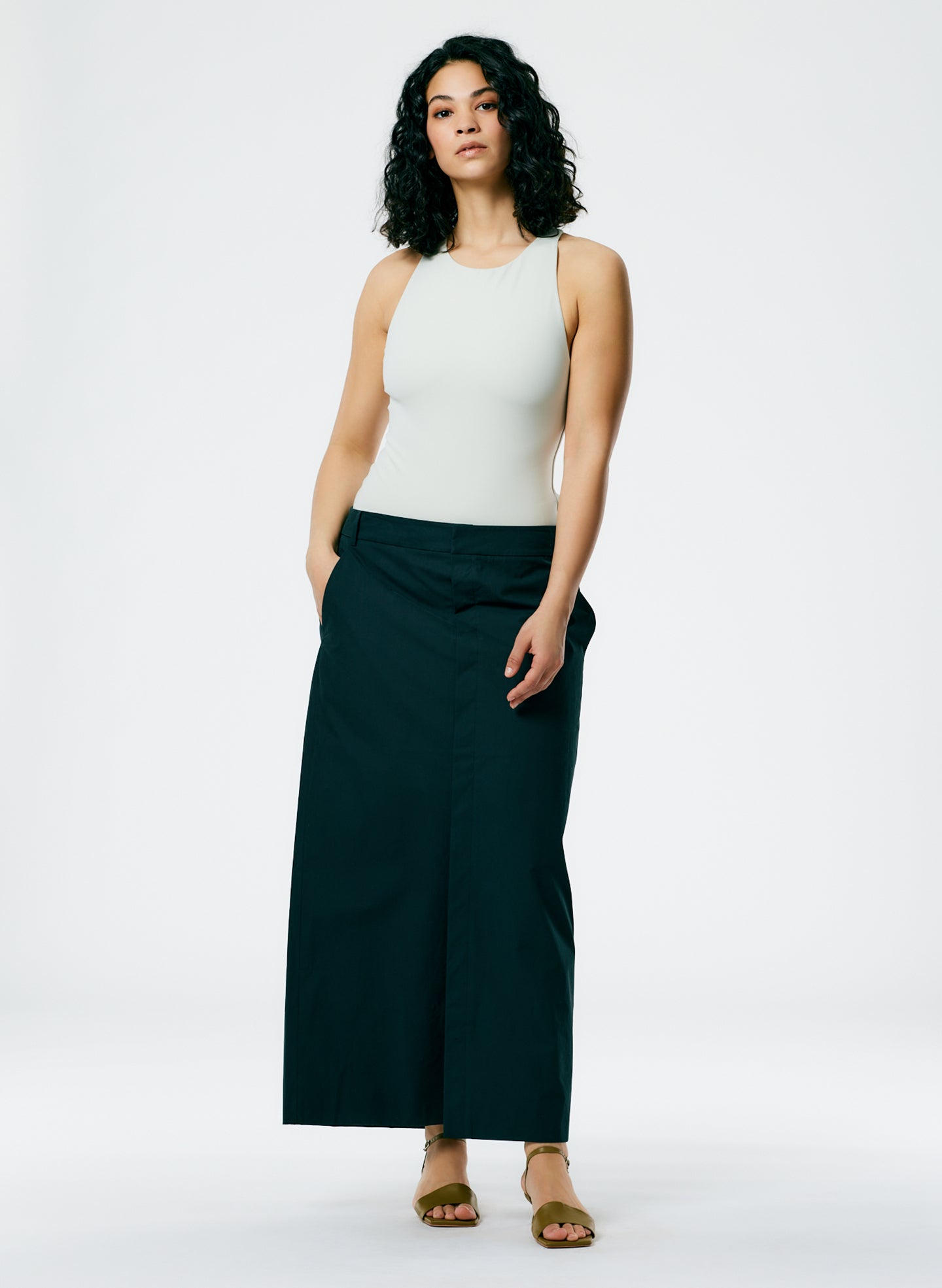 Arun Suiting Back Wrap Maxi Skirt – Tibi Official