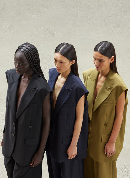 Tropical Wool Liam Vest – Tibi Official