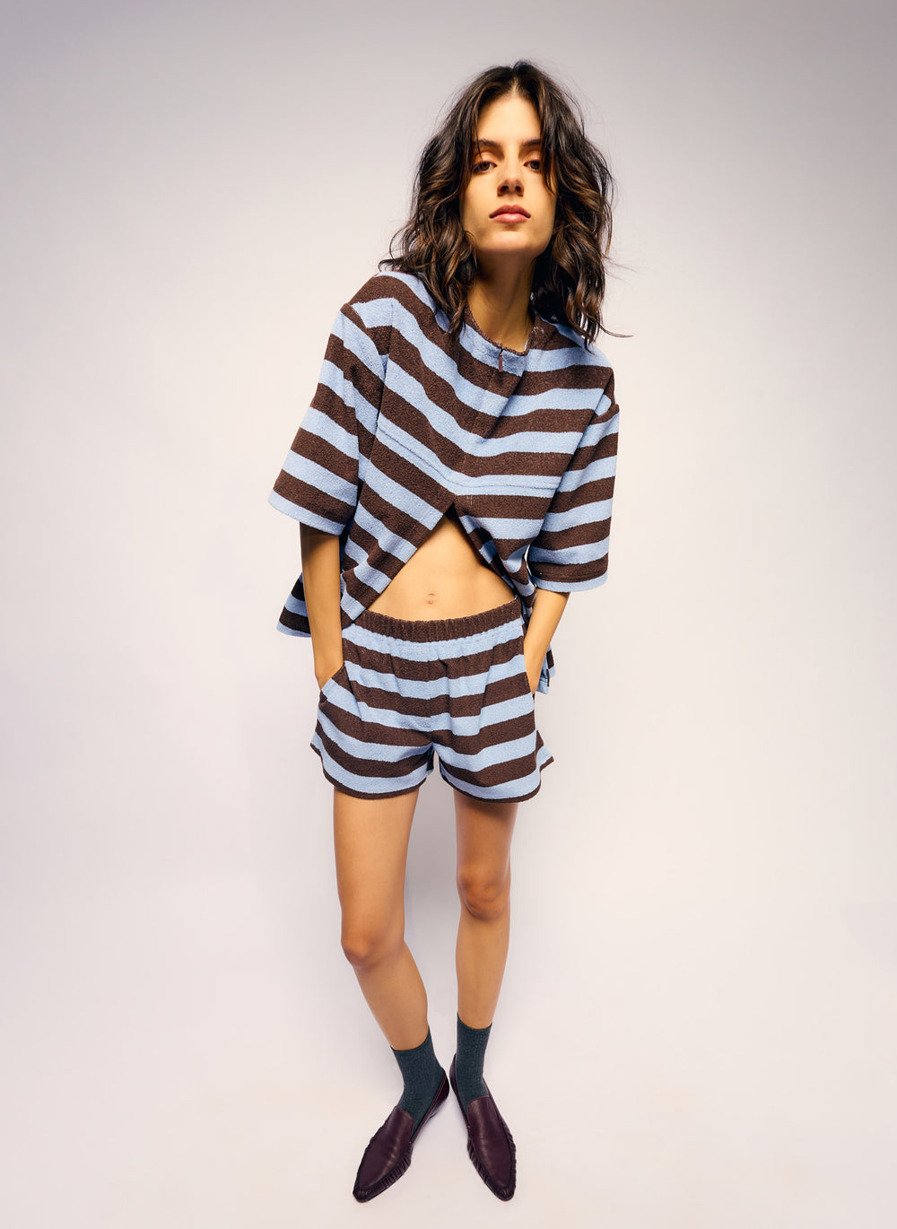 Bonded Dry Loop Terry Shorts – Tibi Official