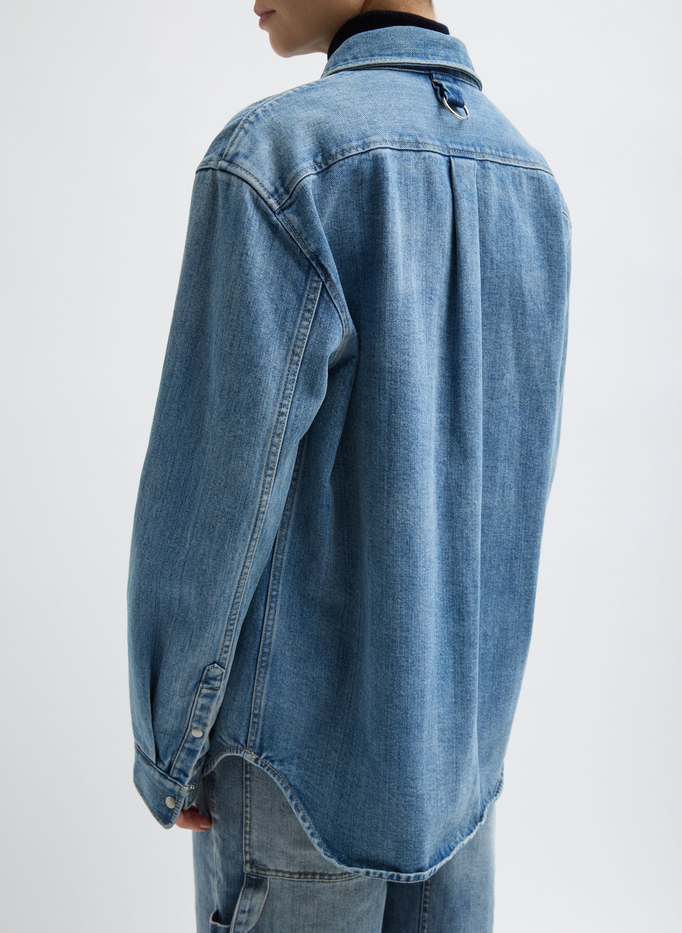 Classic Wash Denim Easy Shirt – Tibi Official