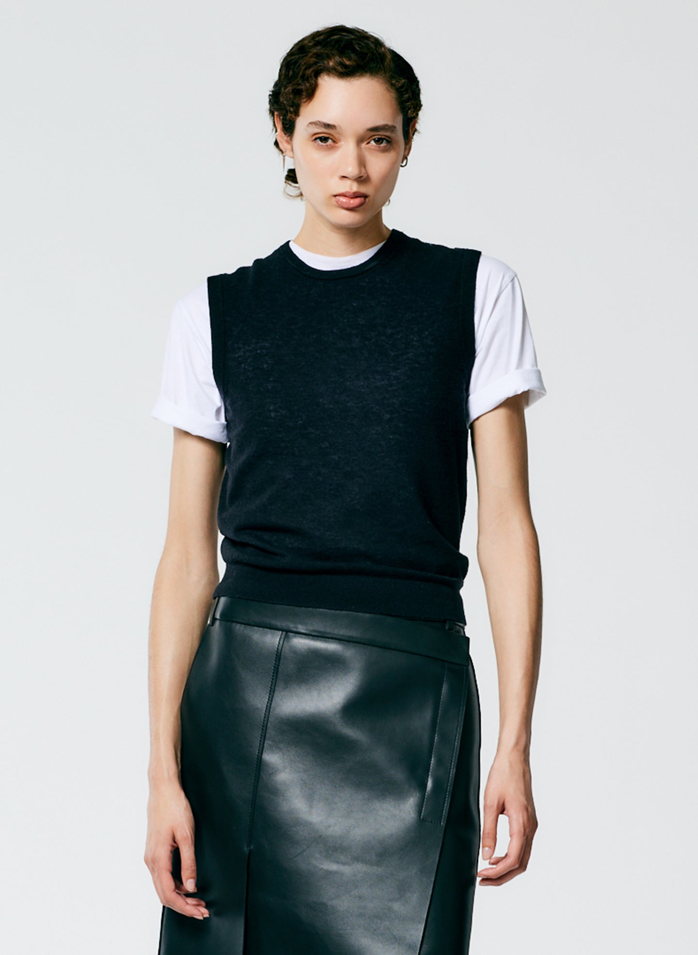 Skinlike Mercerized Wool Sleeveless Sweater – Tibi Official
