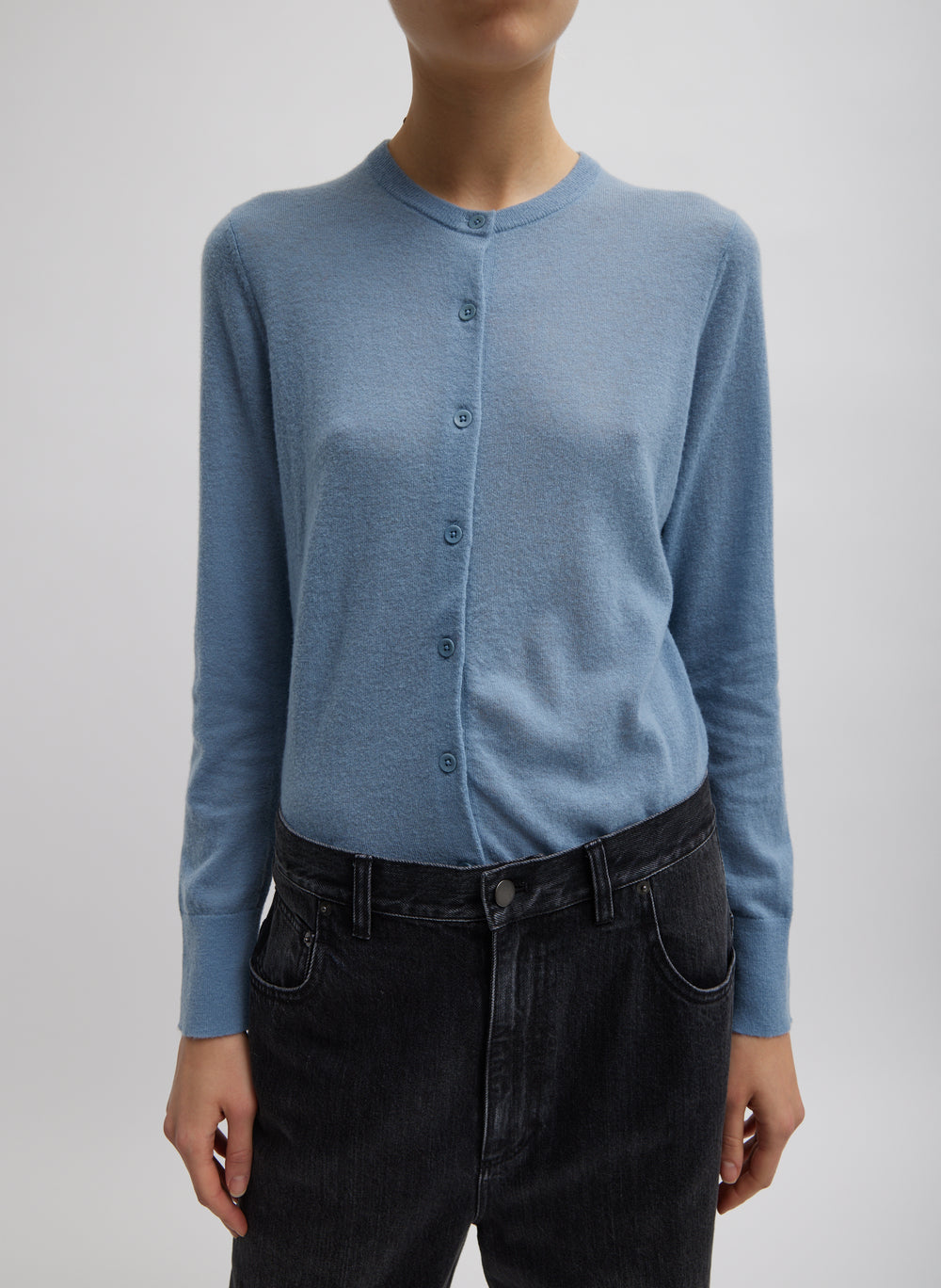 Skinlike Mercerized Wool Shrunken Cardigan – Tibi Official