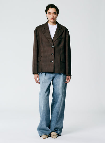 Jett Suiting Liam Blazer With Slit Zipper Detail – Tibi Official