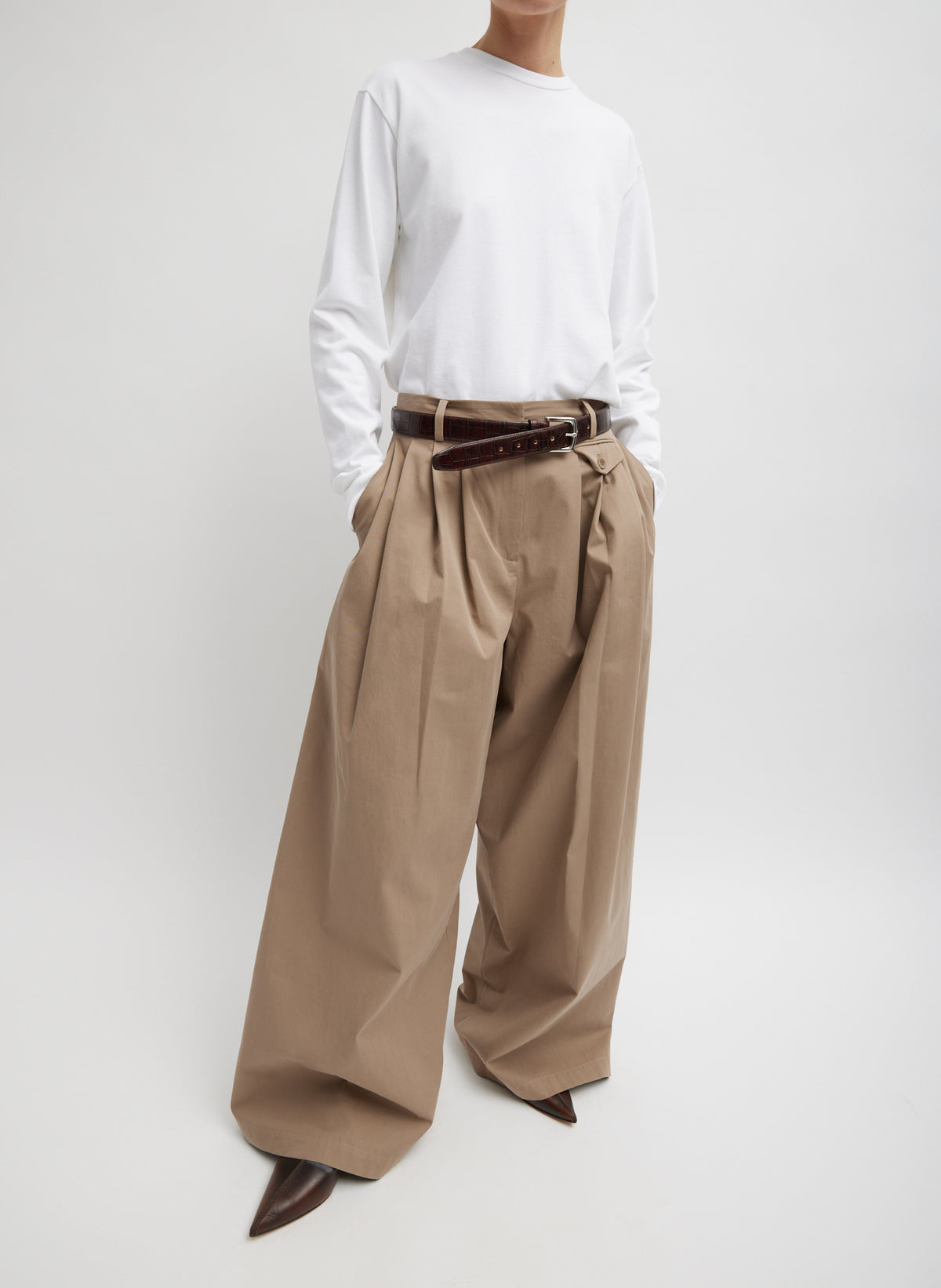Bio Twill Triple Pleat Pant – Tibi Official