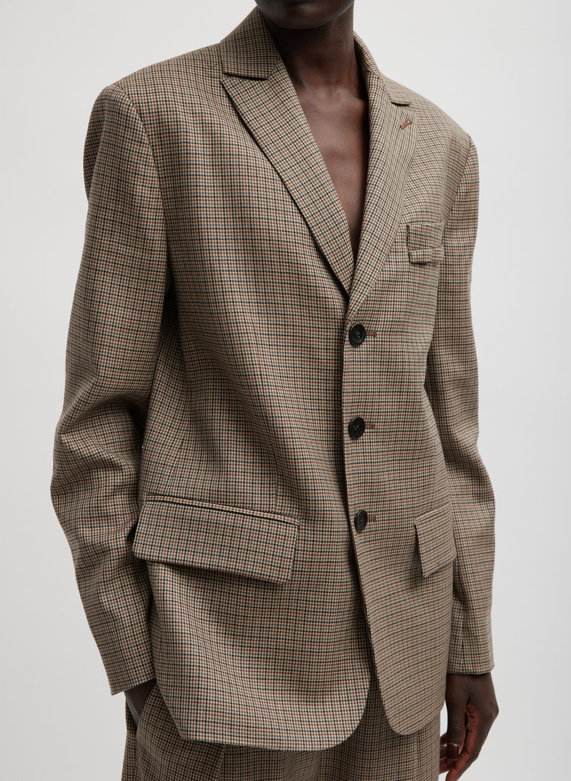 Thomas Menswear Check Dennis Cutout Blazer – Tibi Official