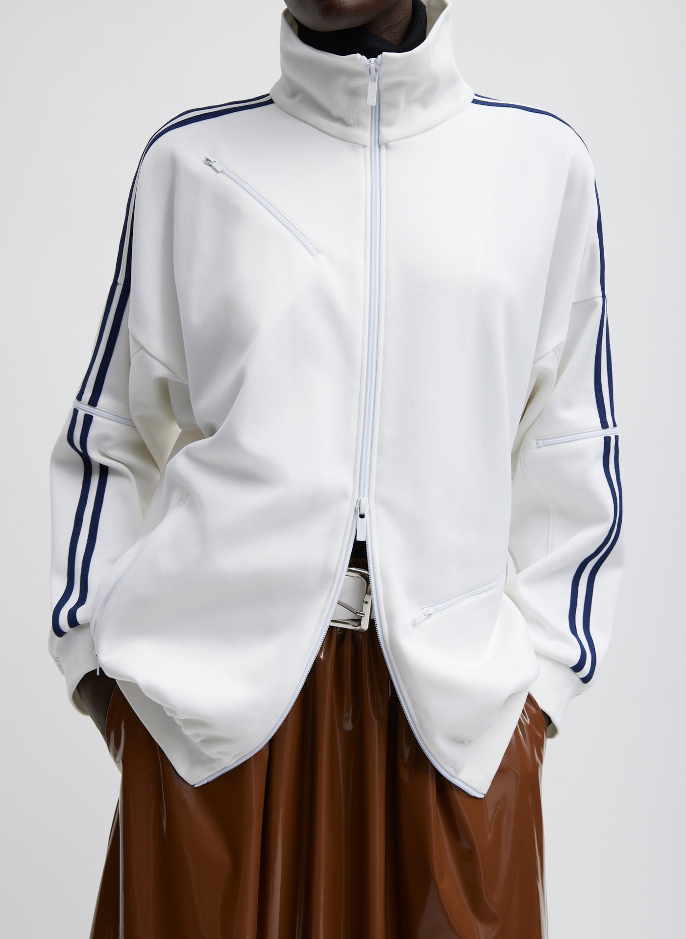 Active Knit Zipper Detailed Track Jacket – Tibi Official