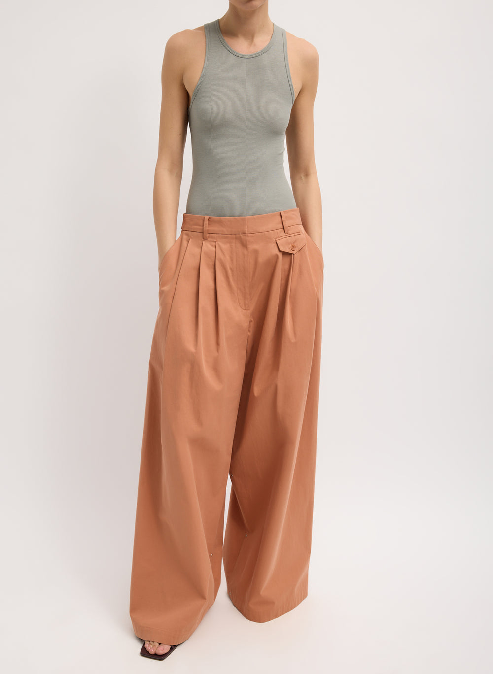 Bio Twill Triple Pleat Pant – Tibi Official