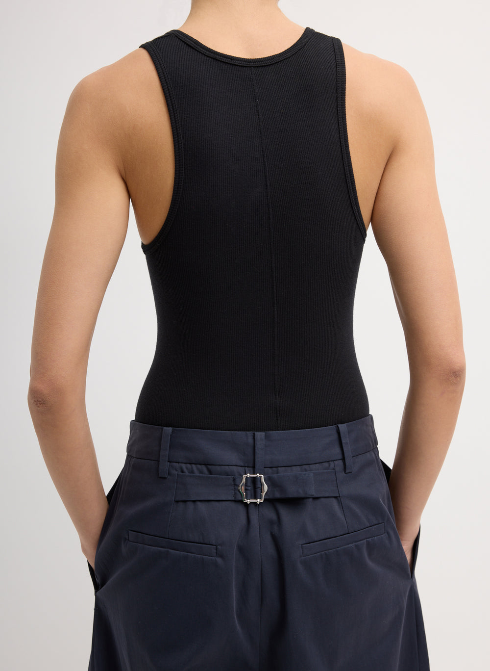 Bio Twill Triple Pleat Cropped Pant – Tibi Official