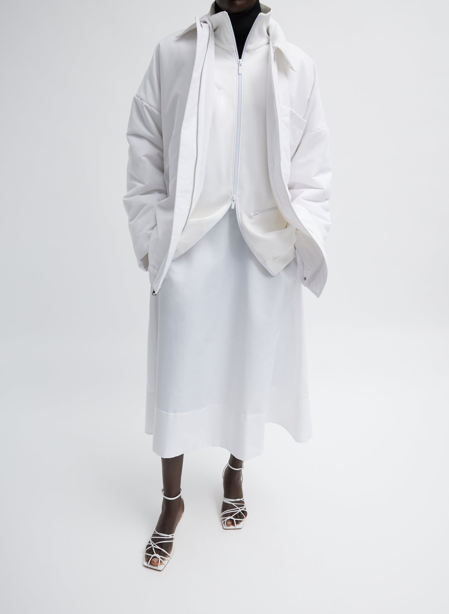 Clyde Padding Shirt Jacket – Tibi Official