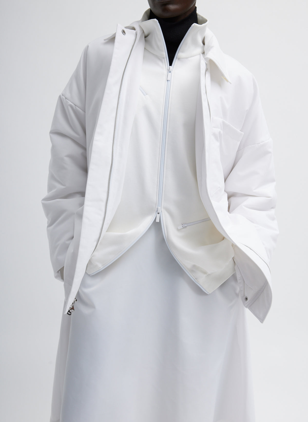 Clyde Padding Shirt Jacket – Tibi Official