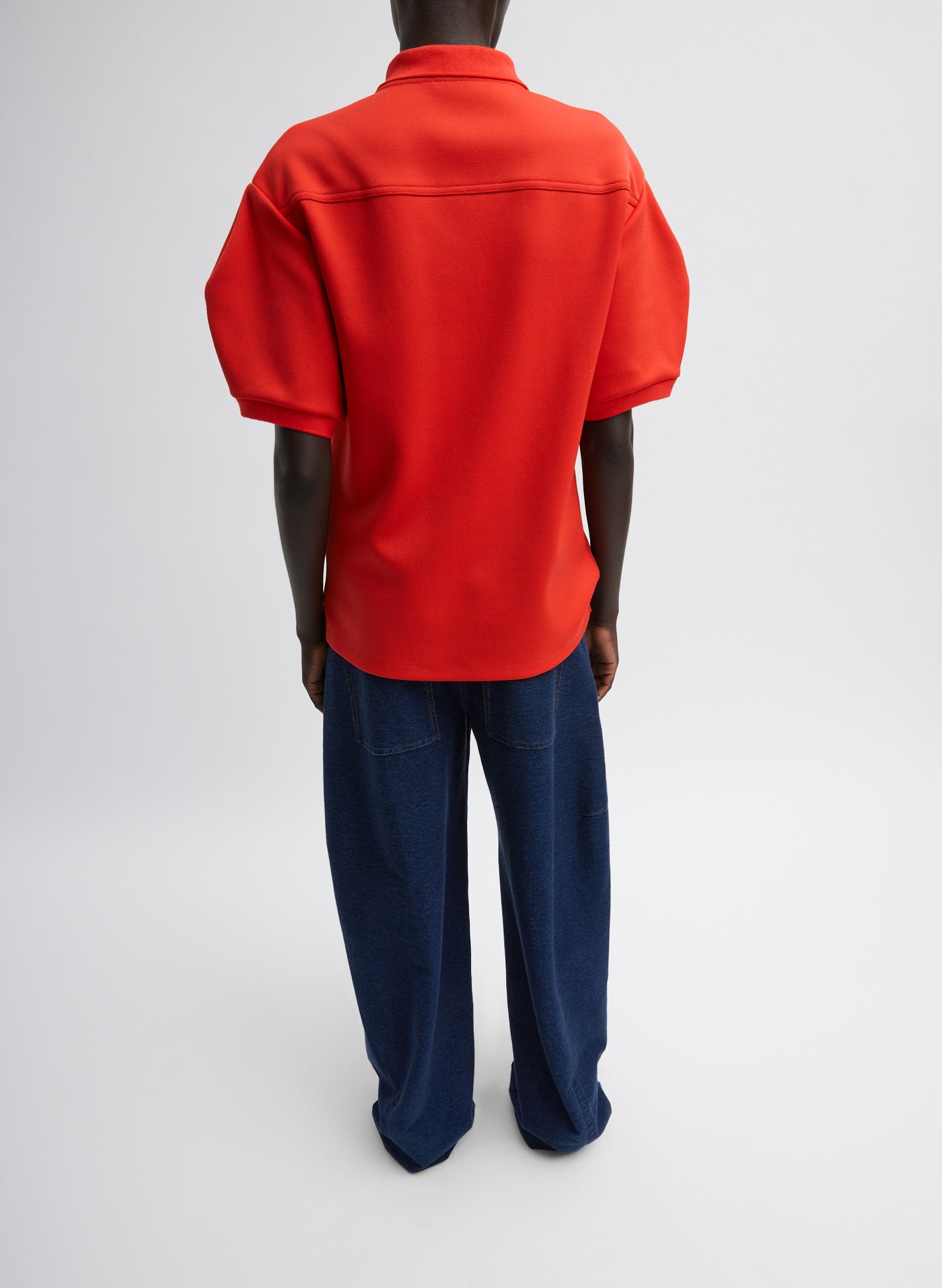 Indigo Barre Denim Knit Sid Jean – Tibi Official