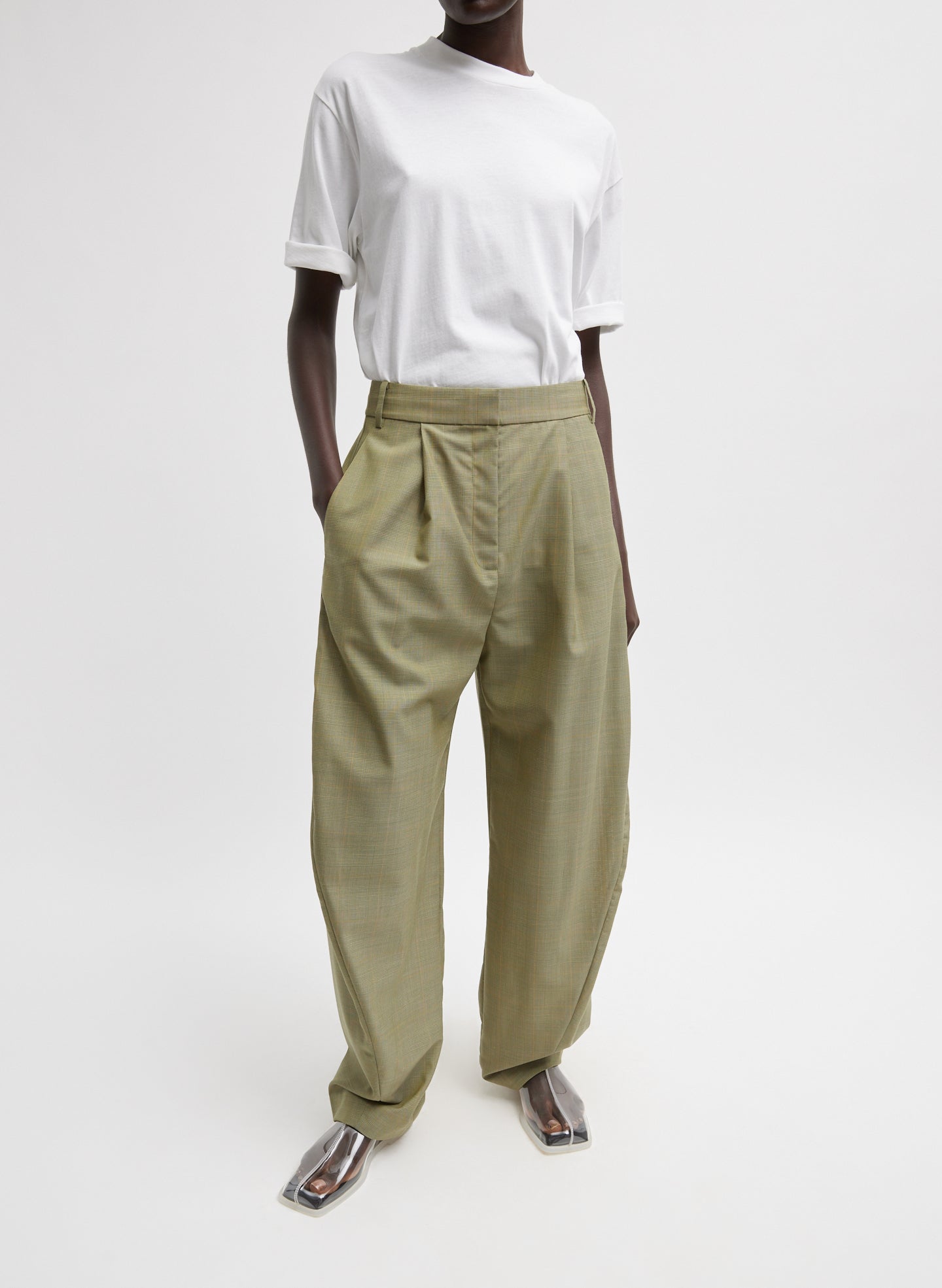 Amelia Glenplaid Simon Trouser – Tibi Official