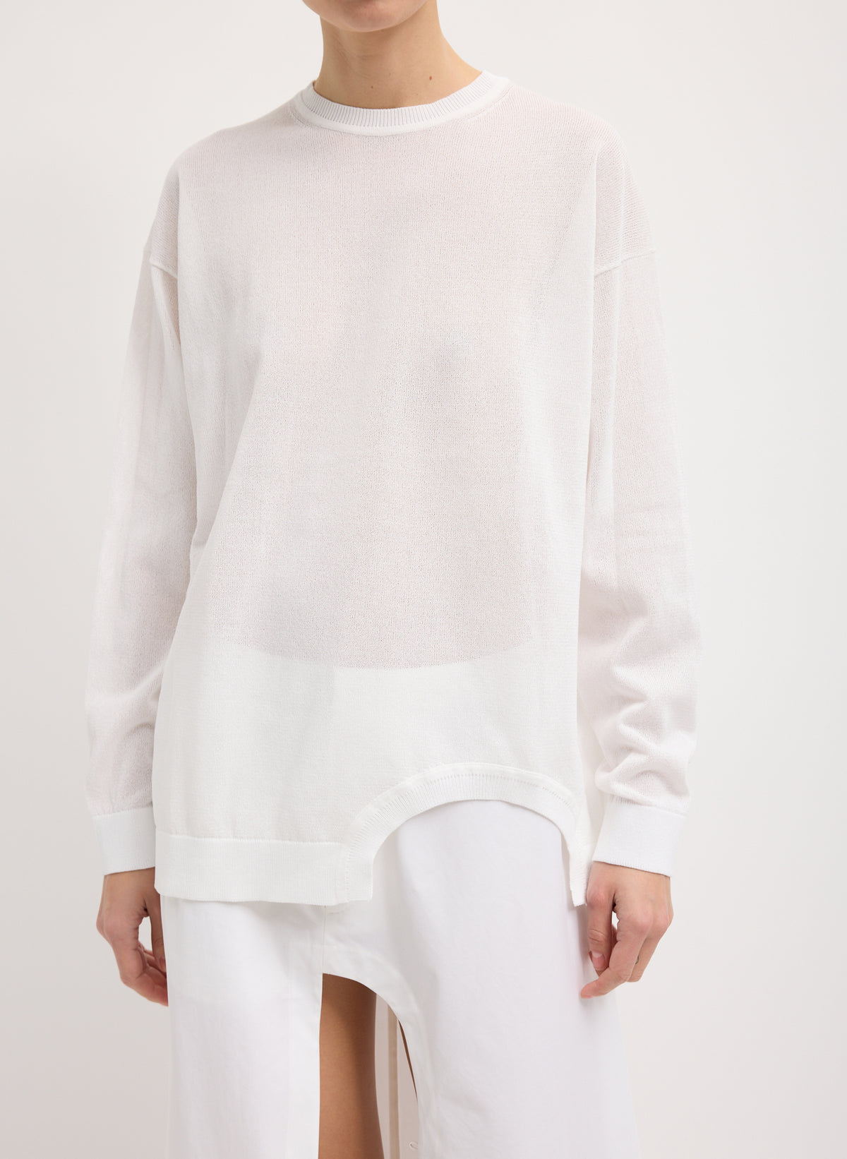 Crispy Sweater With Cut Out Detail – Tibi Official