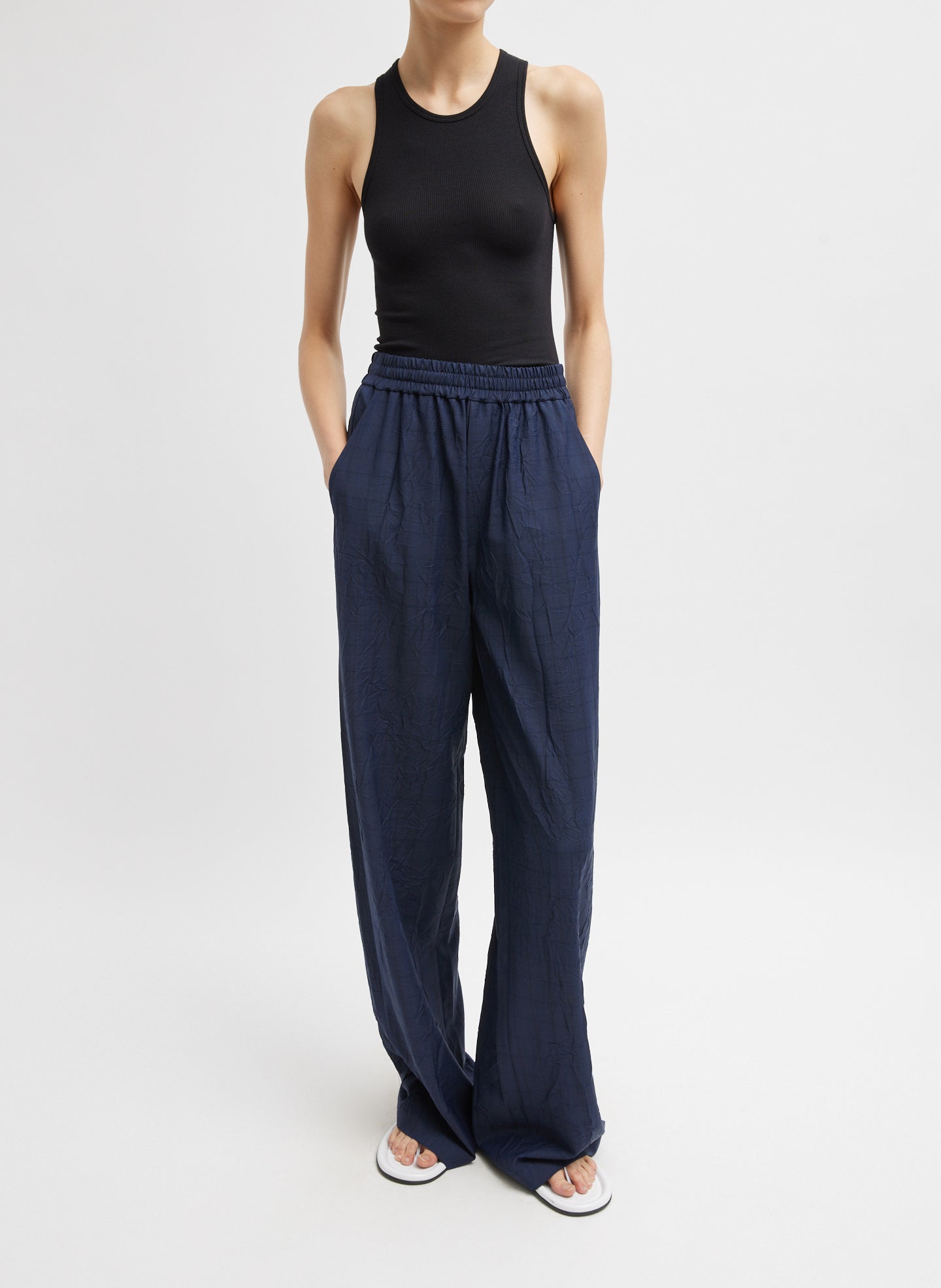 Harold Suiting Wide Leg Pull On Pant – Tibi Official