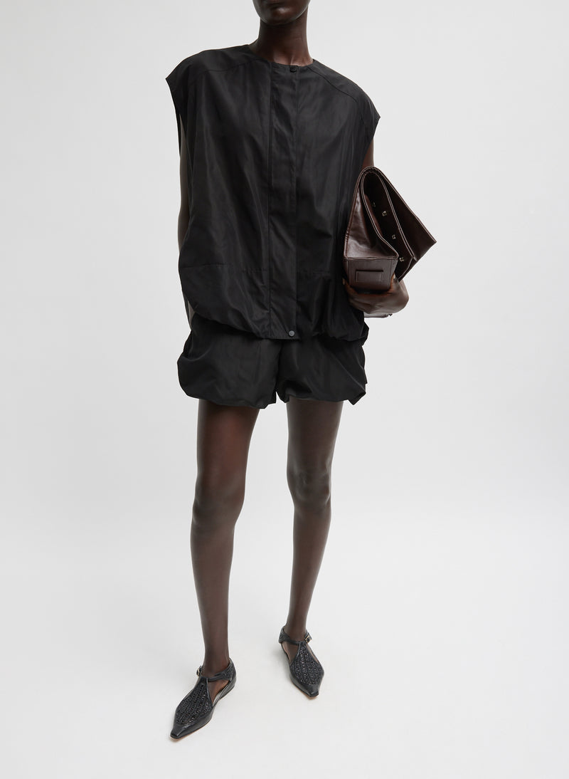 Italian Sporty Nylon Sleeveless Blousant Vest – Tibi Official