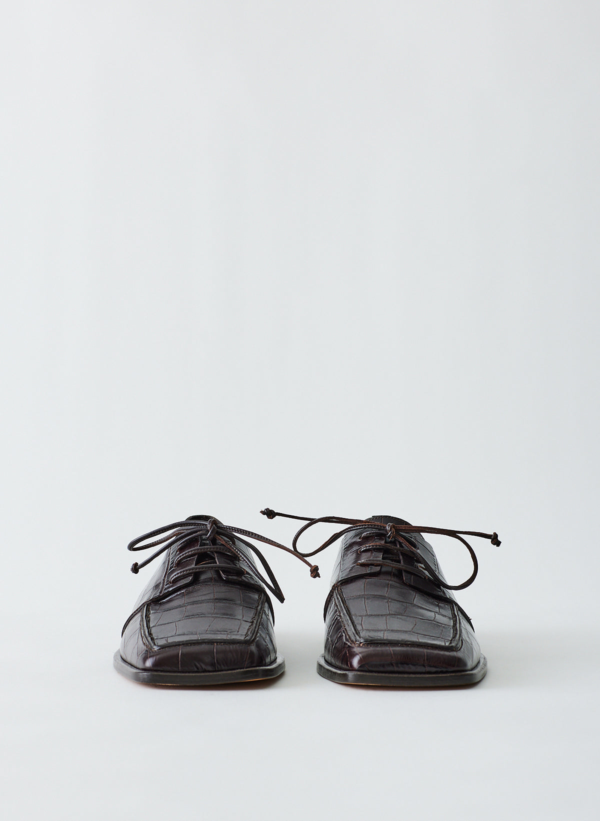 Croc Print Brody Square Toe Loafer – Tibi Official