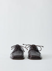 Croc Print Brody Square Toe Loafer – Tibi Official
