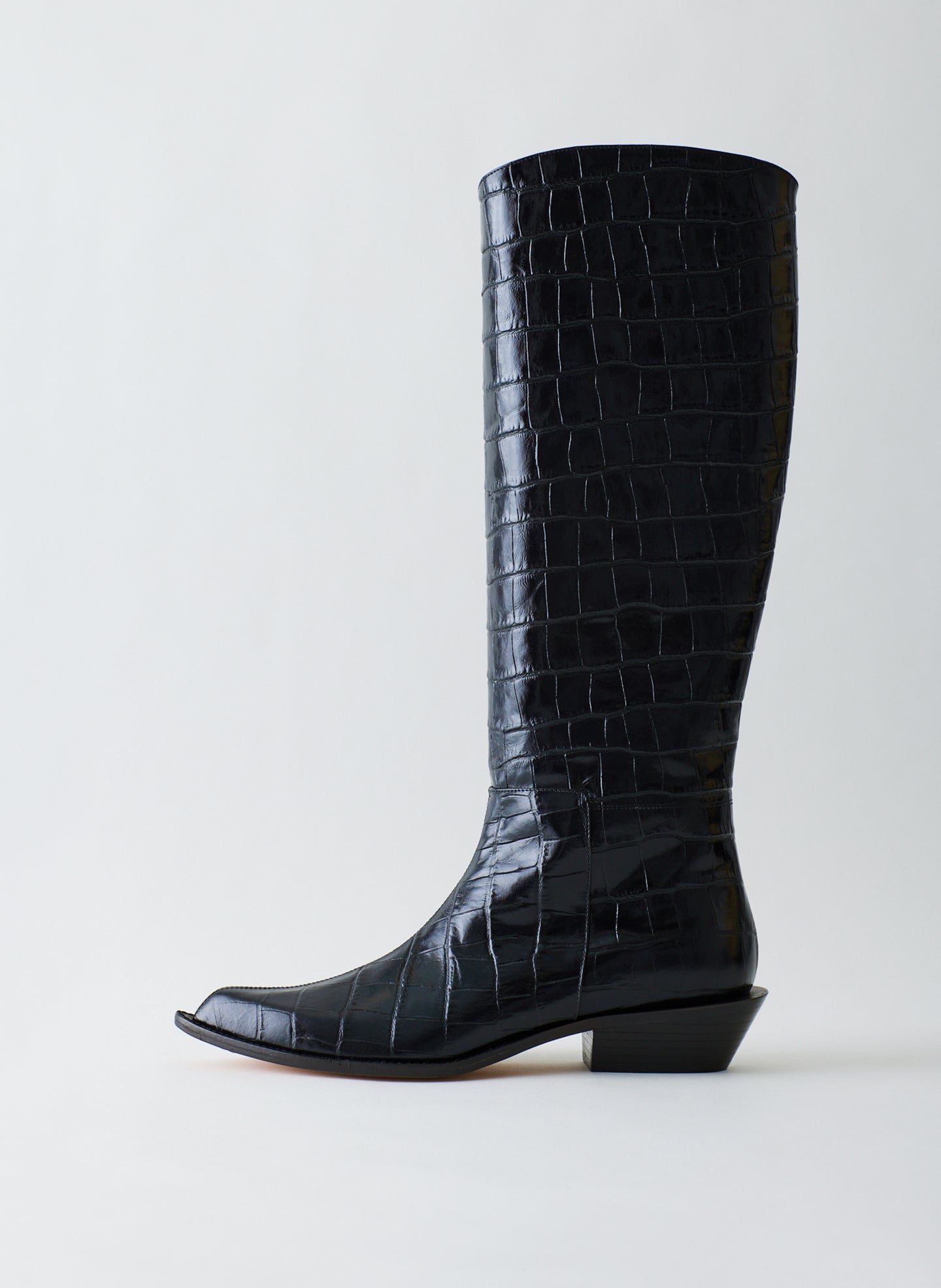 Croc Print Dean Boot – Tibi Official