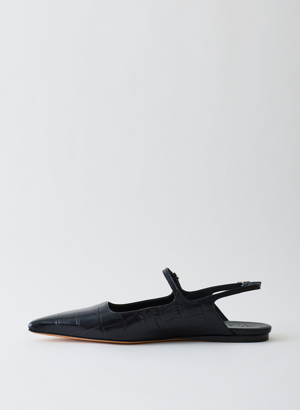 Croc Print Rudy Flat – Tibi Official