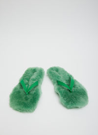 Bryan Shearling Flip Flop – Tibi Official