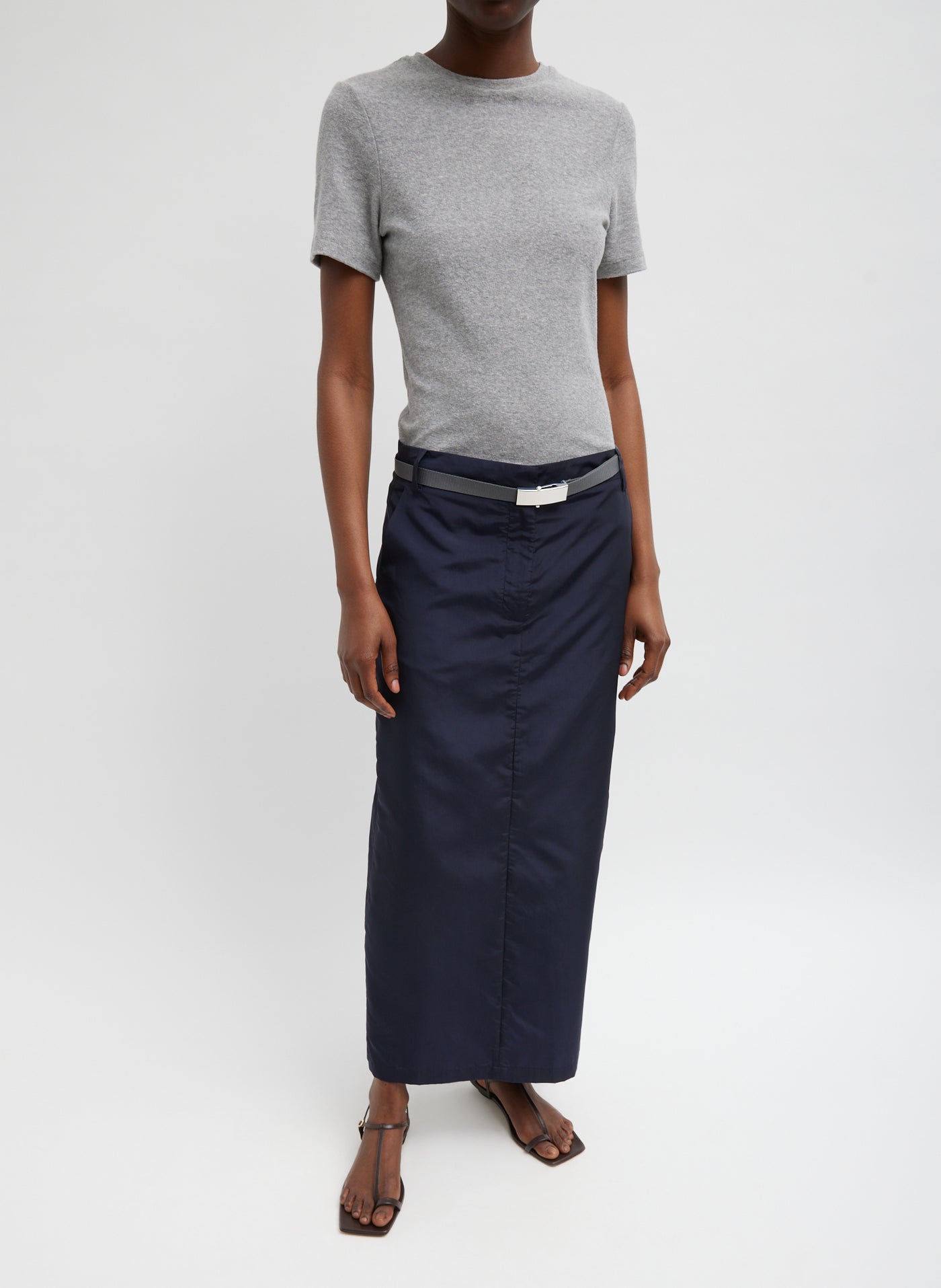 Silk Nylon Maxi Skirt – Tibi Official