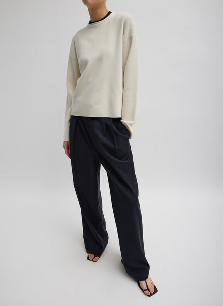 Double Faced Cashmere Oversized Easy Sweater – Tibi Official
