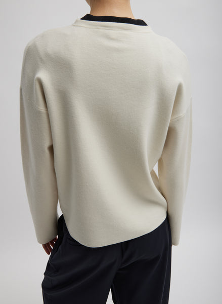 Double Faced Cashmere Oversized Easy Sweater – Tibi Official