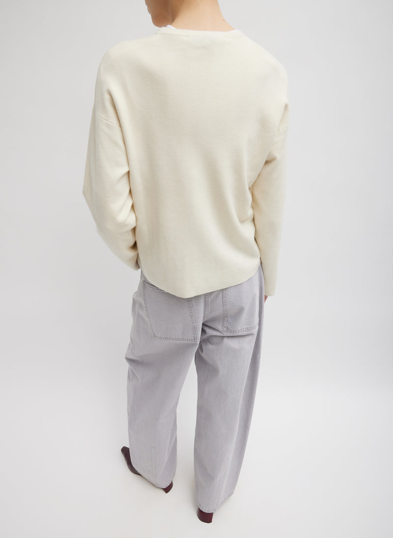 Double Faced Cashmere Oversized Easy Sweater – Tibi Official