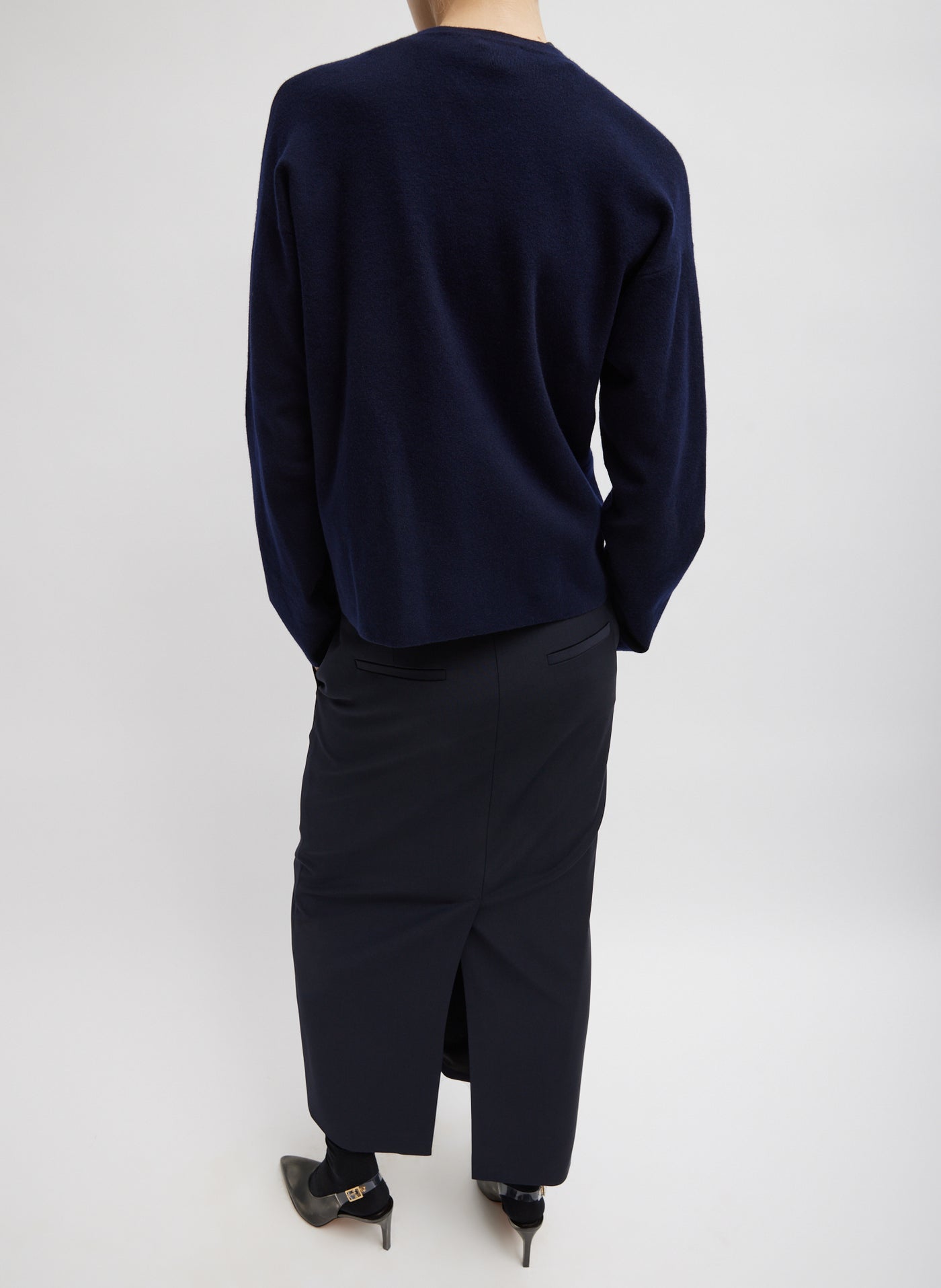 Double Faced Cashmere Oversized Easy Sweater – Tibi Official