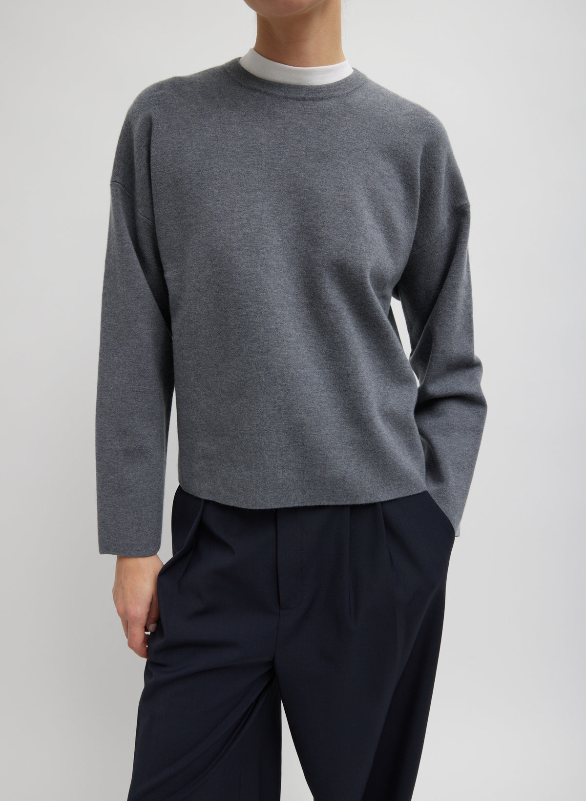 Double Faced Cashmere Oversized Easy Sweater – Tibi Official