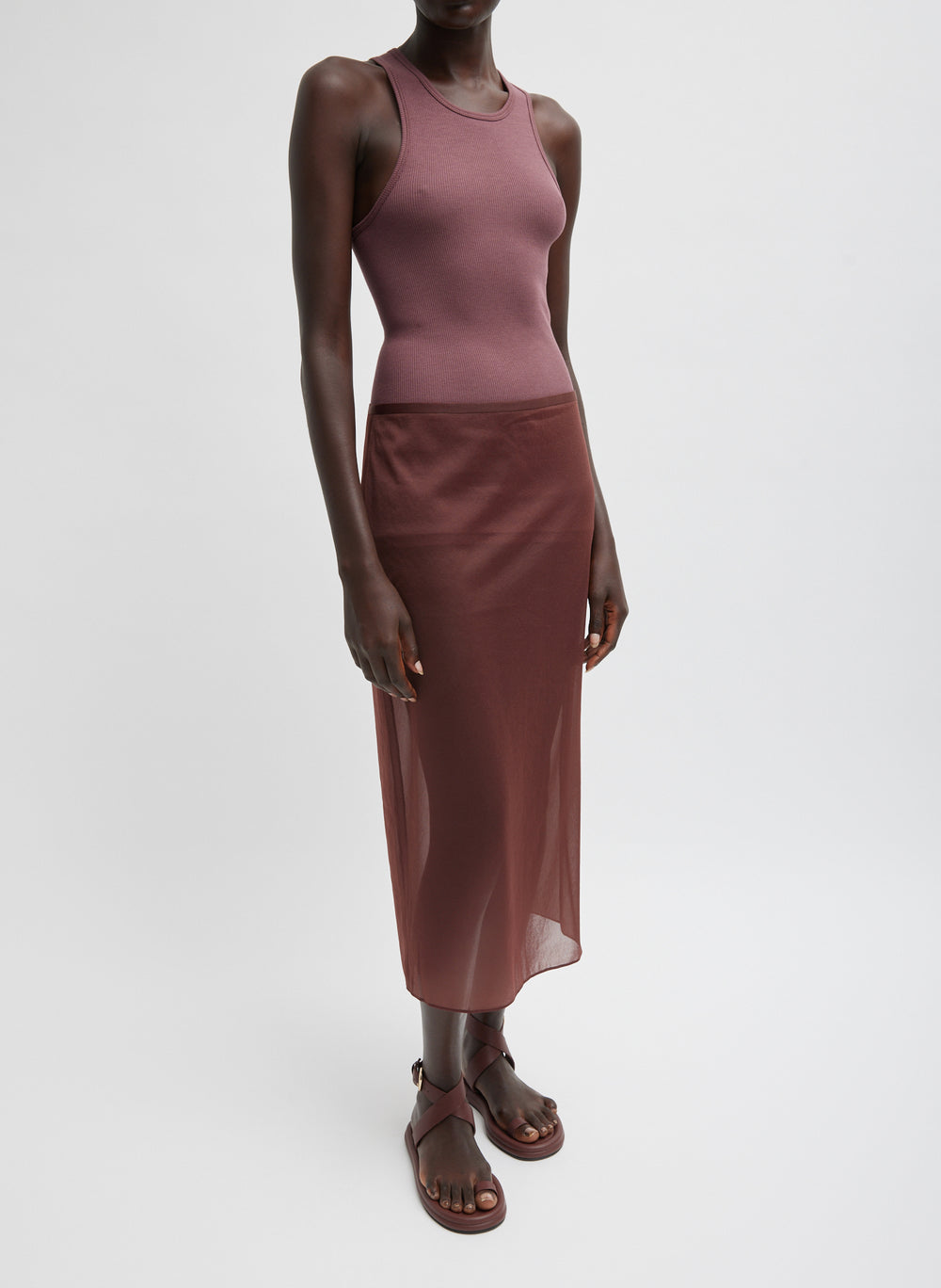 Sheer Gauze Maxi Pencil Skirt – Tibi Official