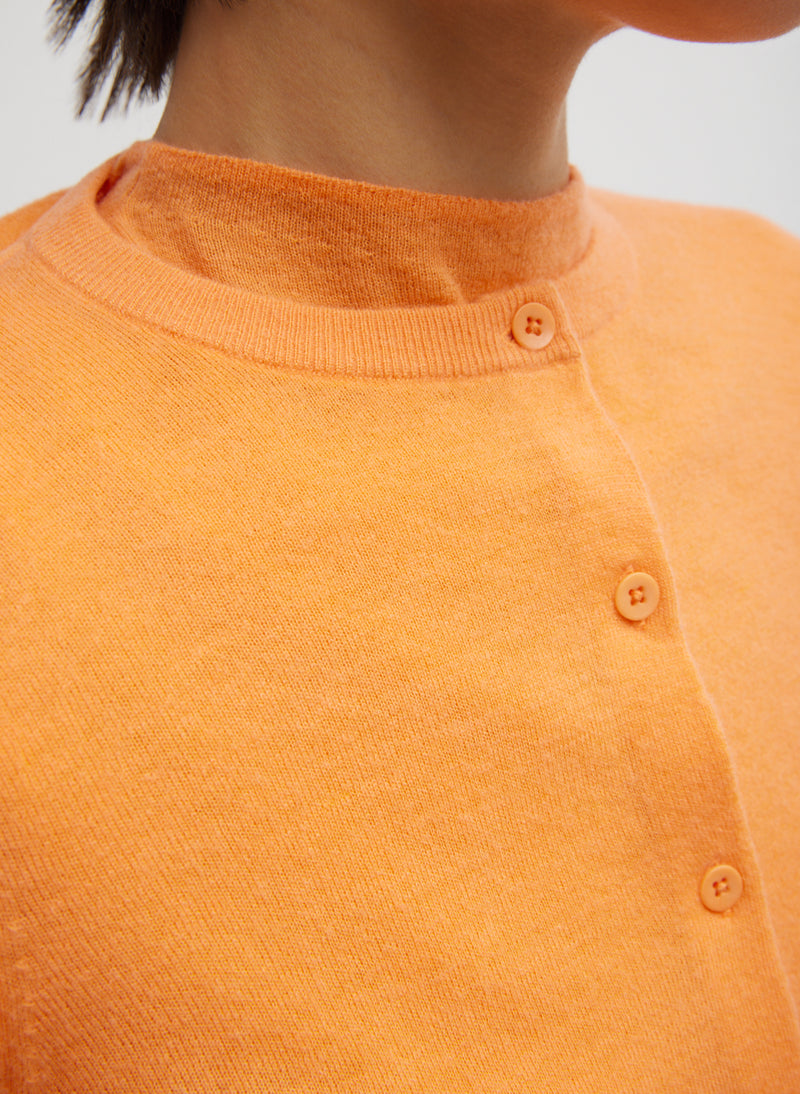 Skinlike Mercerized Wool Shrunken Cardigan – Tibi Official