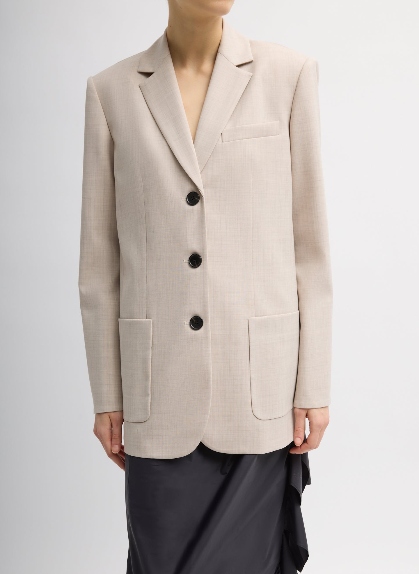 Tropical Wool Max Blazer – Tibi Official