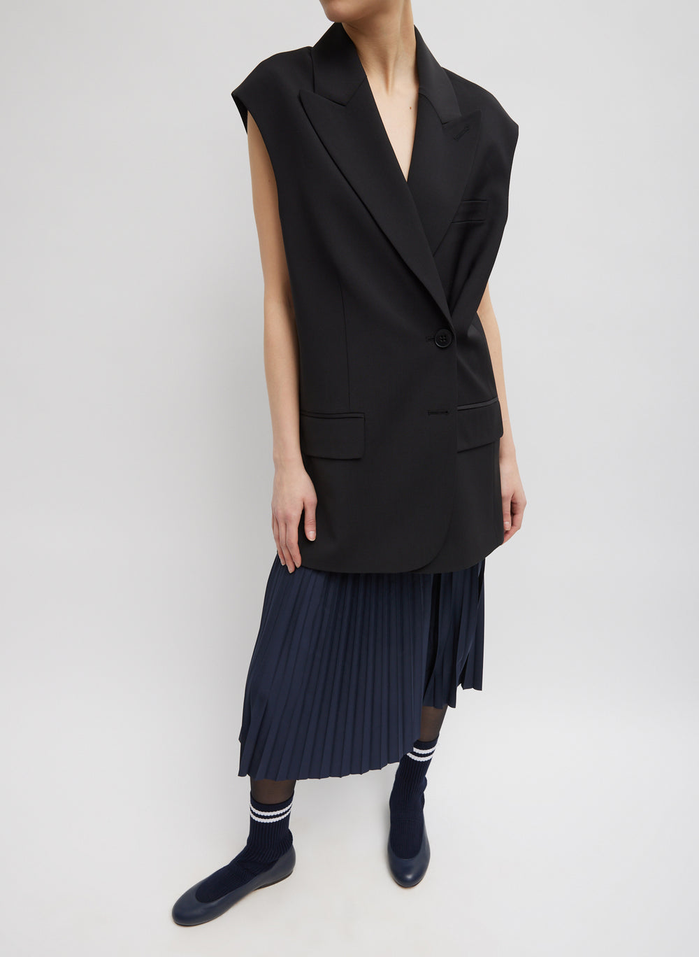 Tropical Wool Liam Vest – Tibi Official