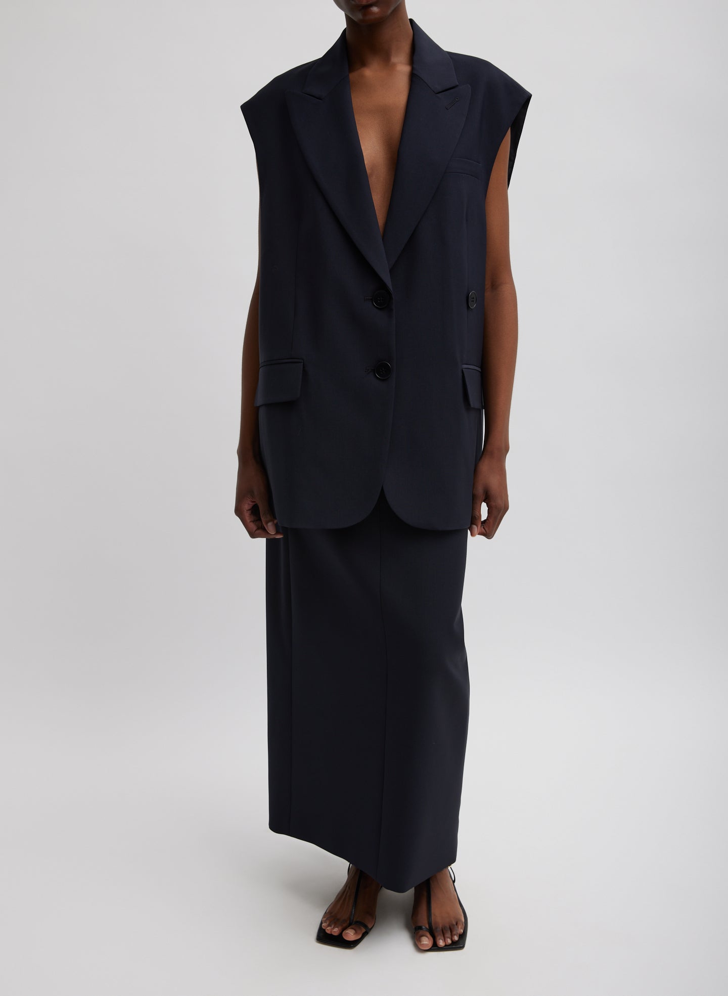 Tropical Wool Liam Vest – Tibi Official