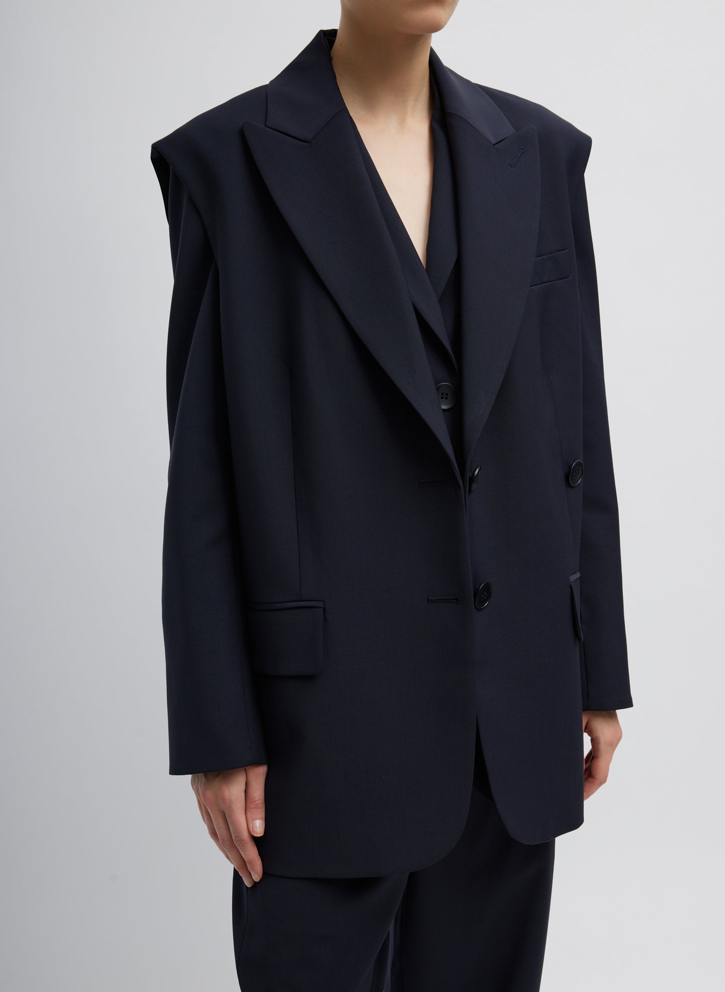 Tropical Wool Liam Vest – Tibi Official