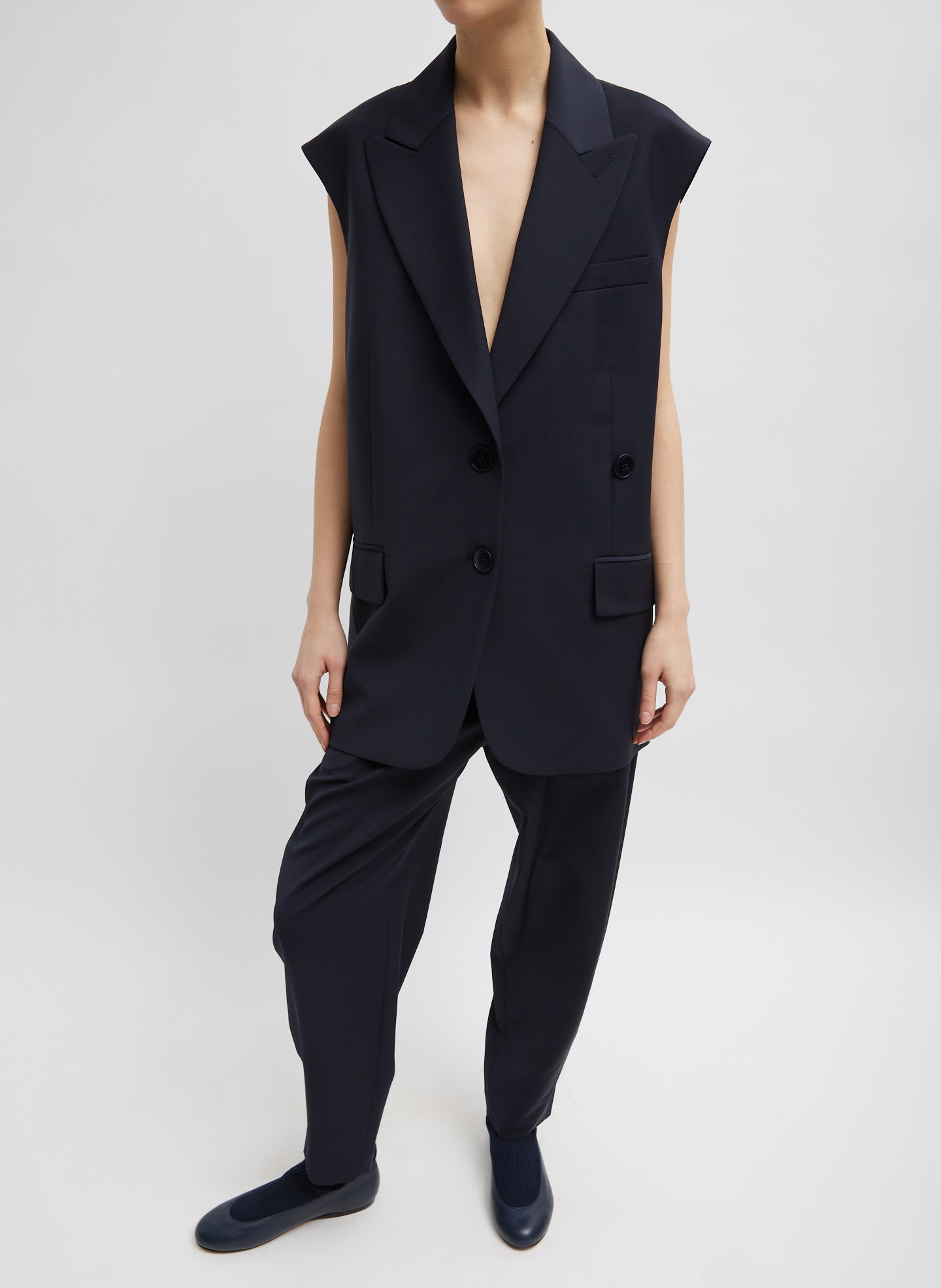 Tropical Wool Liam Vest – Tibi Official