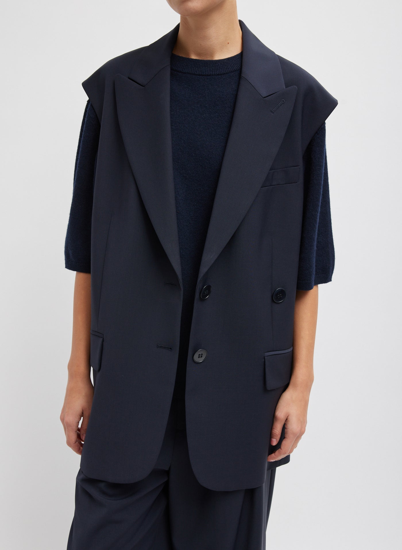 Tropical Wool Liam Vest – Tibi Official