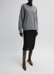 Washable Cashmere Easy V-Neck Sweater – Tibi Official