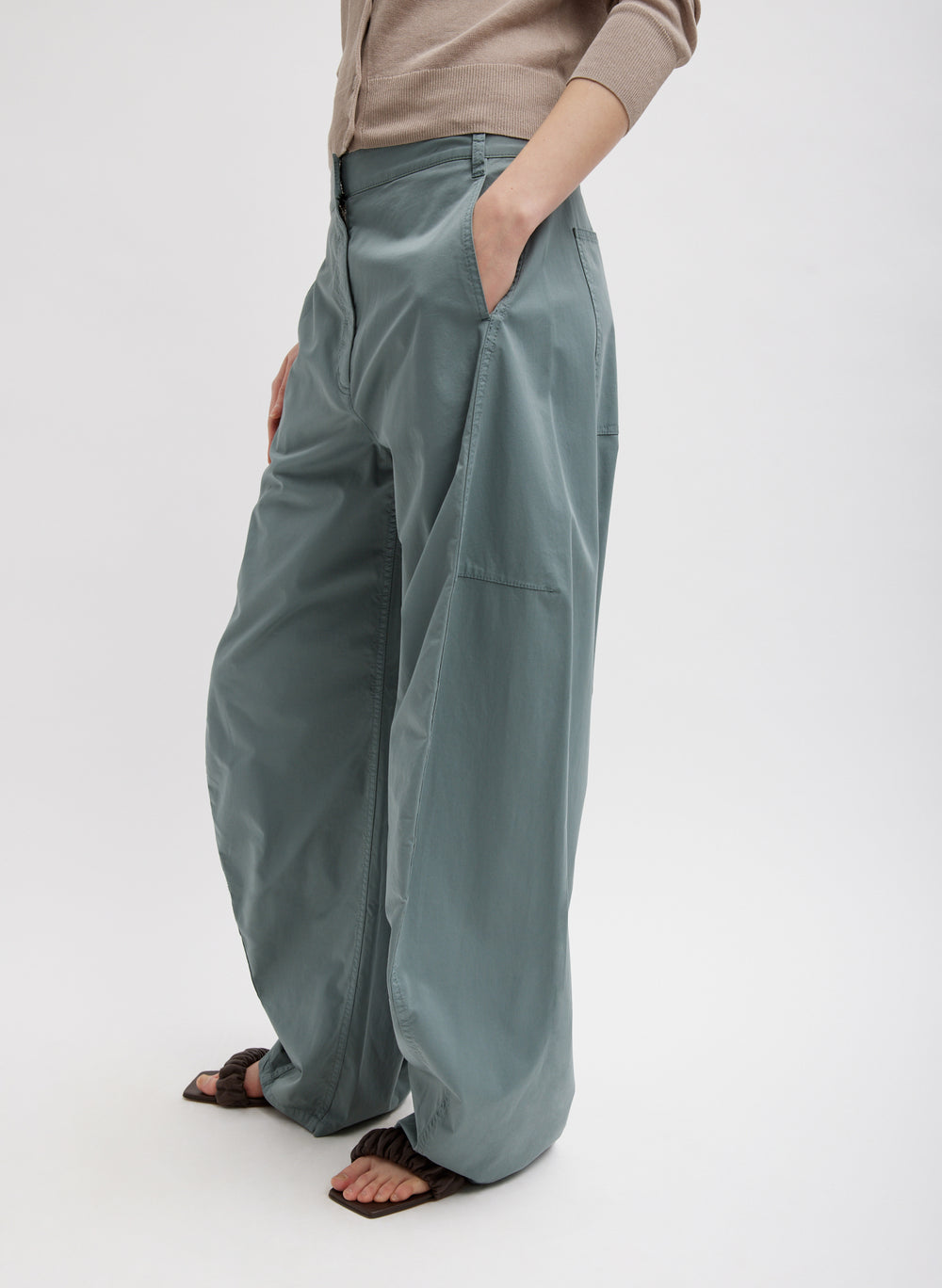 Garment Dyed Silky Cotton Sid Pant – Tibi Official