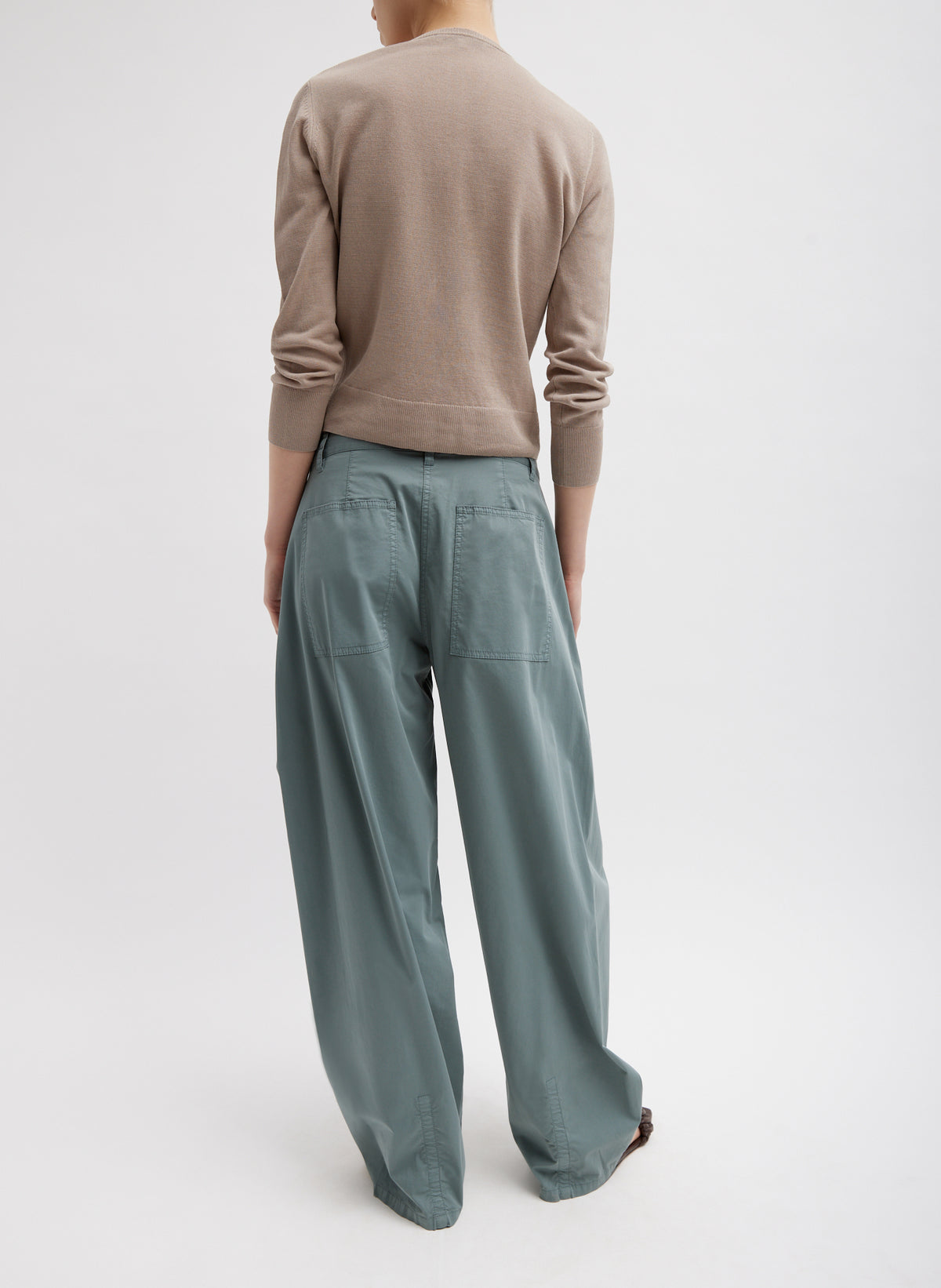 Garment Dyed Silky Cotton Sid Pant – Tibi Official