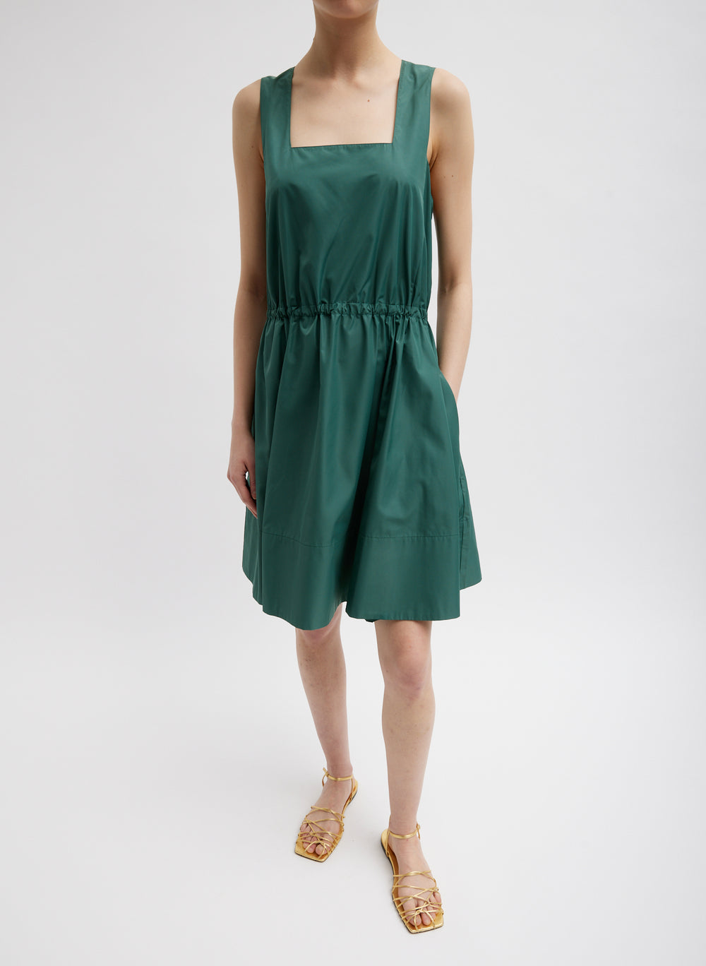 Italian Sporty Nylon Short Tank Dress – Tibi Official