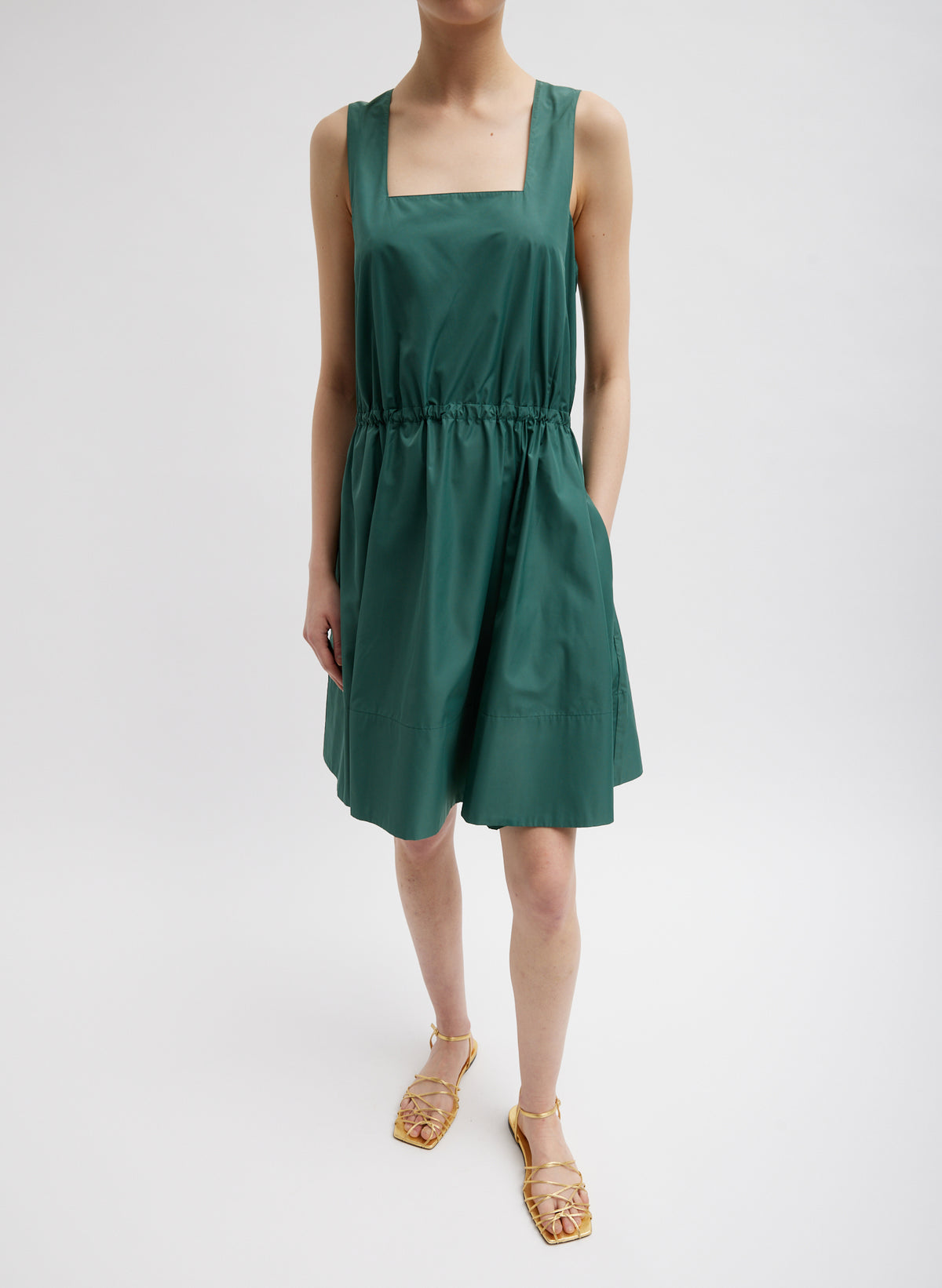 Italian Sporty Nylon Short Tank Dress – Tibi Official