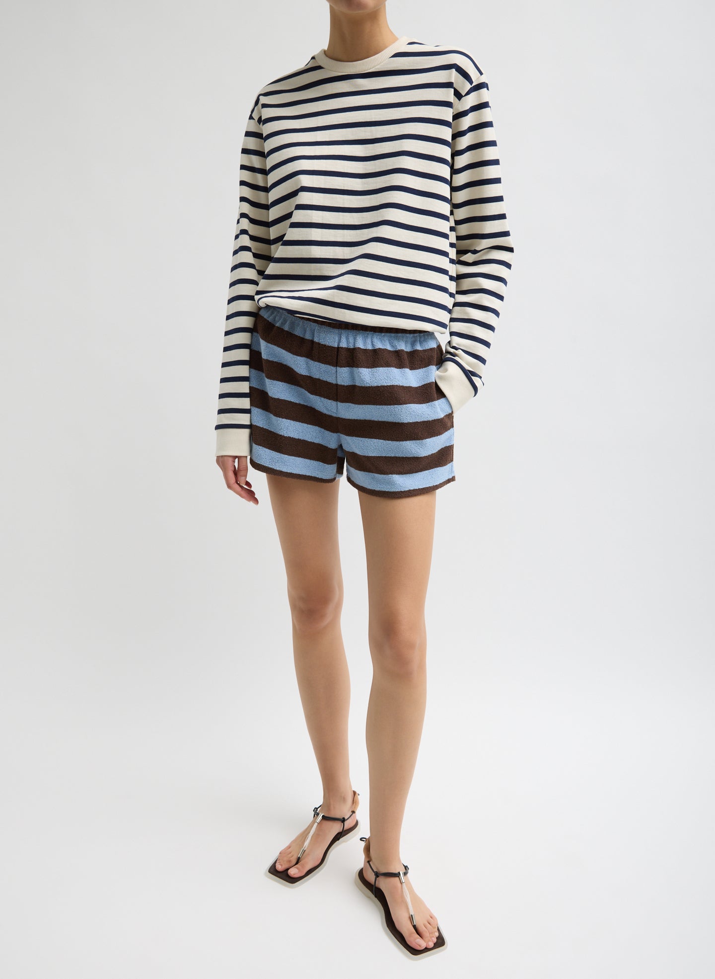 Bonded Dry Loop Terry Shorts – Tibi Official