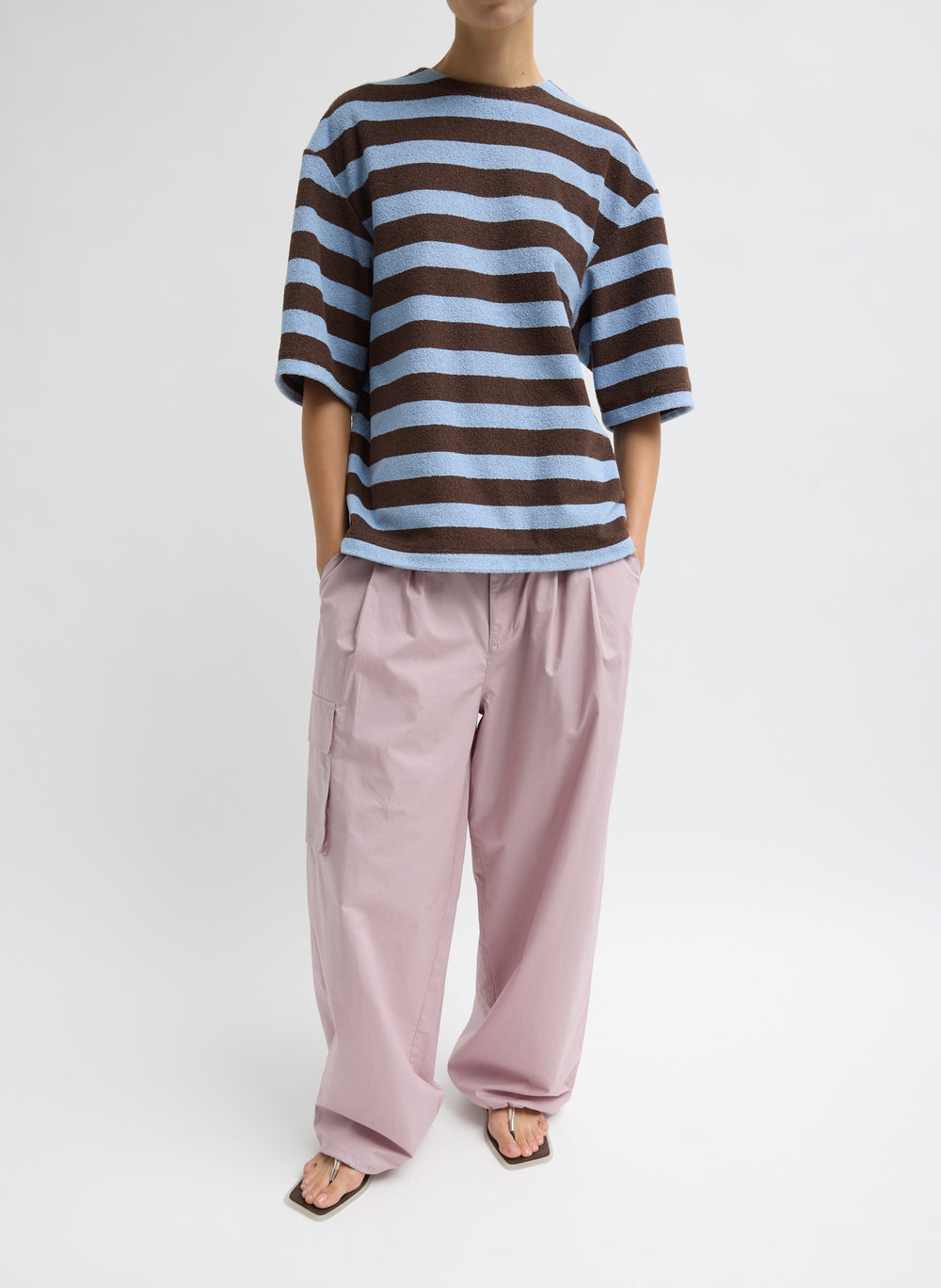 Bonded Dry Loop Terry Easy T-Shirt – Tibi Official