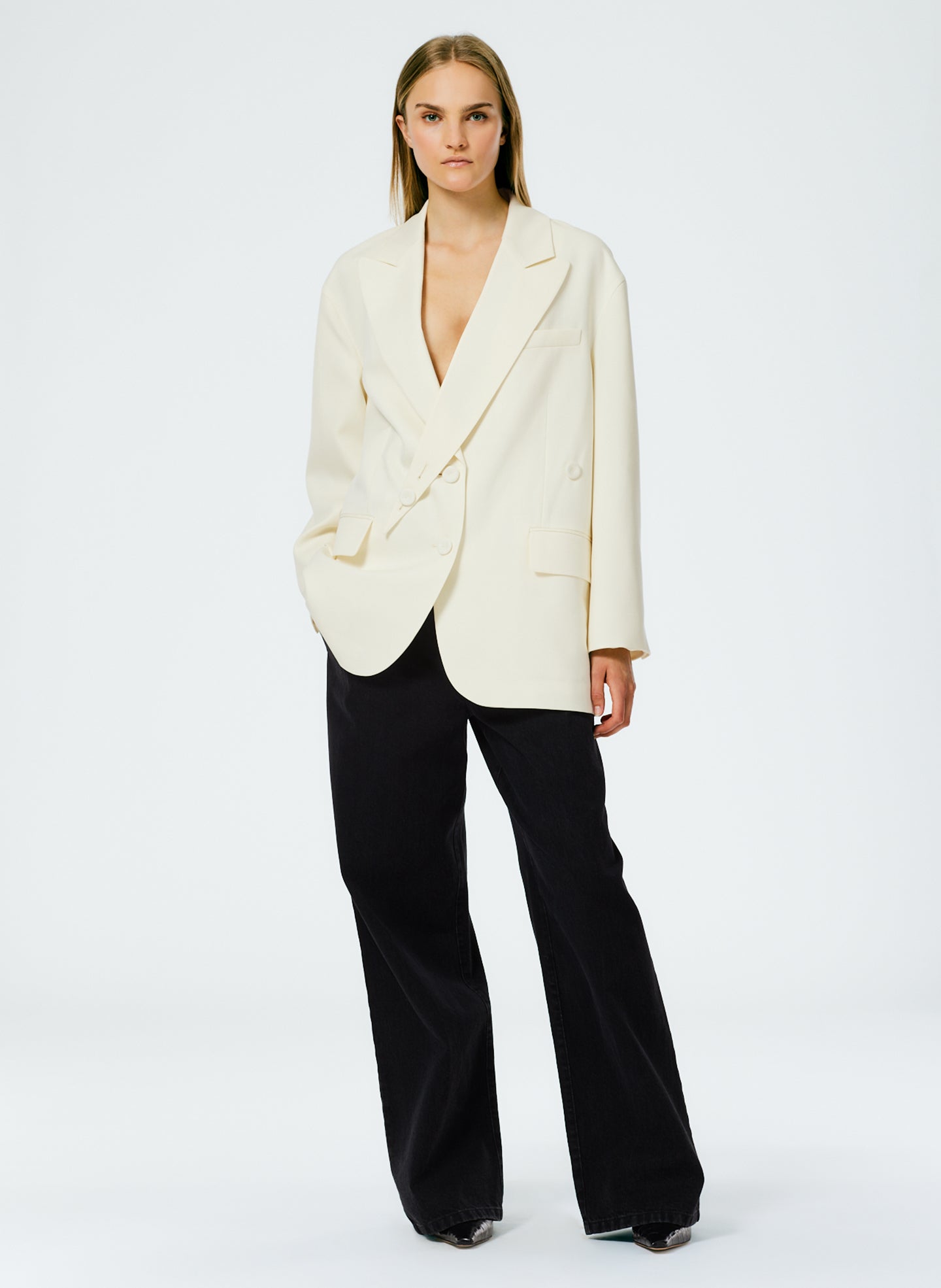Bond Wool Twill Detached Lapel Liam Blazer – Tibi Official