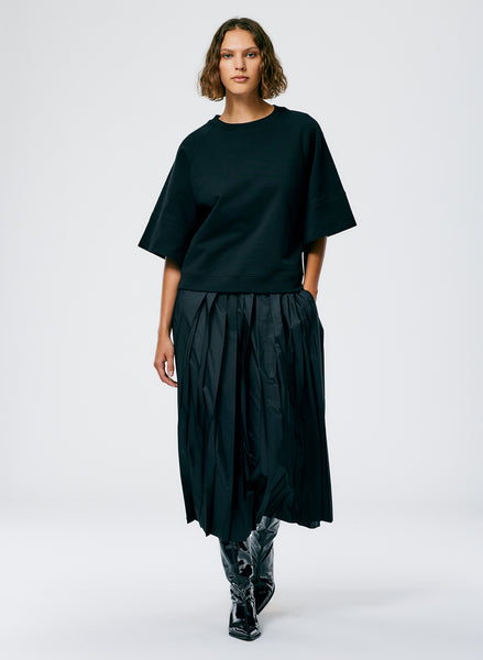Italian Sporty Nylon Pleated Pull On Skirt – Tibi Official